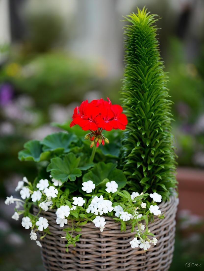 10 Stunning Geranium Hanging Basket Combinations - GreenShip